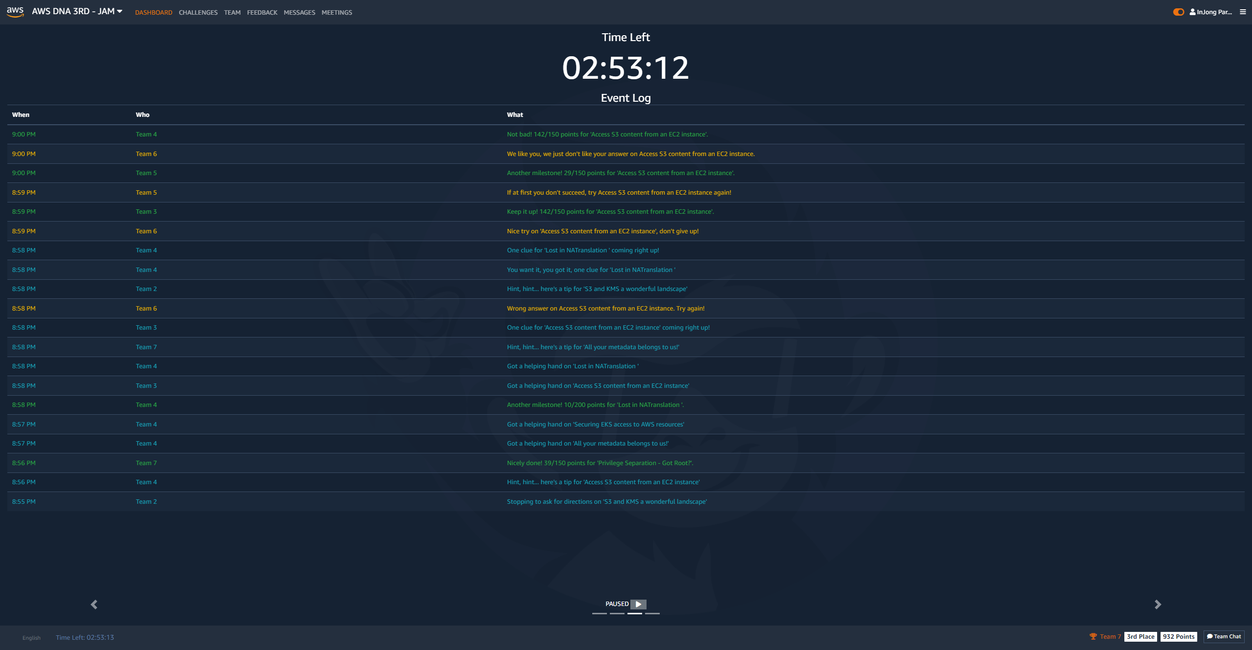 AWS DNA 3기 후기 | InJongPark